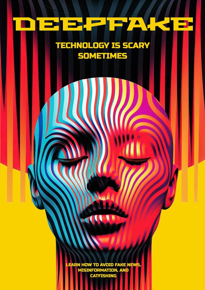 Deepfake poster template | Premium Editable Template - rawpixel
