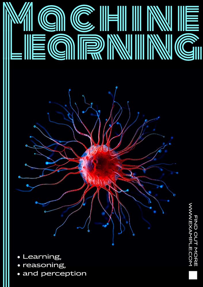 Machine learning poster template | Premium Editable Template - rawpixel