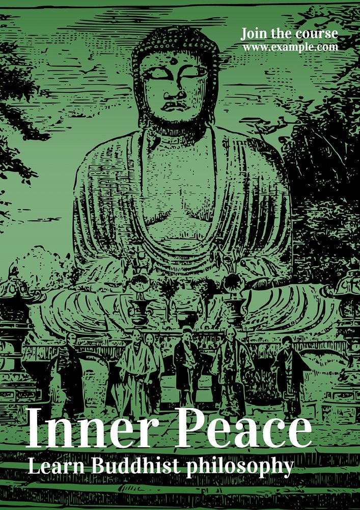 Inner peace poster template | Premium Editable Template - rawpixel