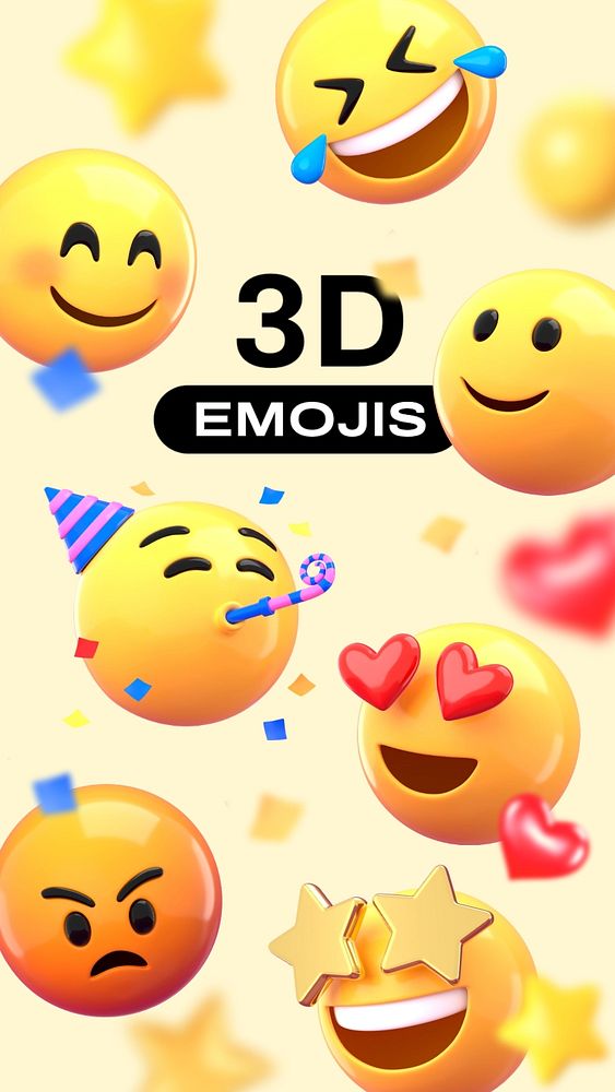 3D emoticon, editable design element | Premium Editable Design - rawpixel