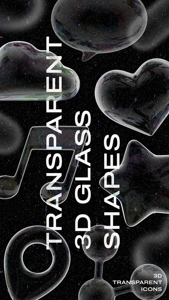Transparent 3D glass shape, editable | Premium Editable Design - rawpixel