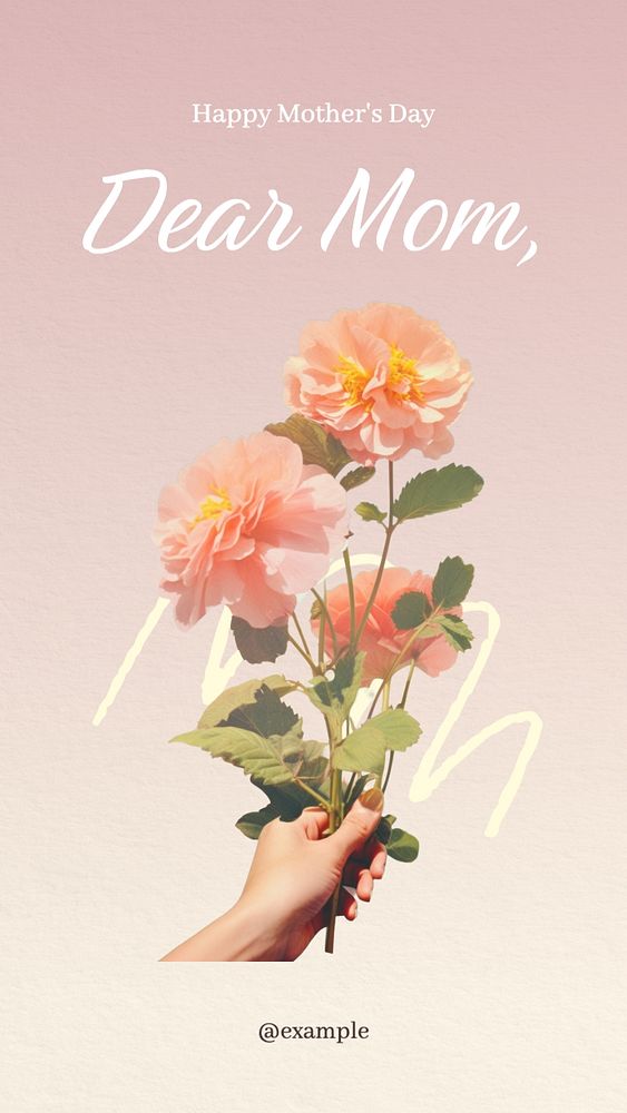 Dear mom Instagram story template | Premium Editable Template - rawpixel