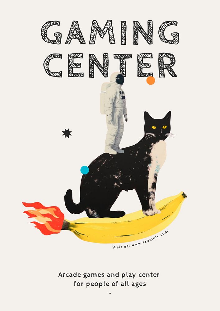 Gaming paradise poster template | Premium Editable Template - rawpixel