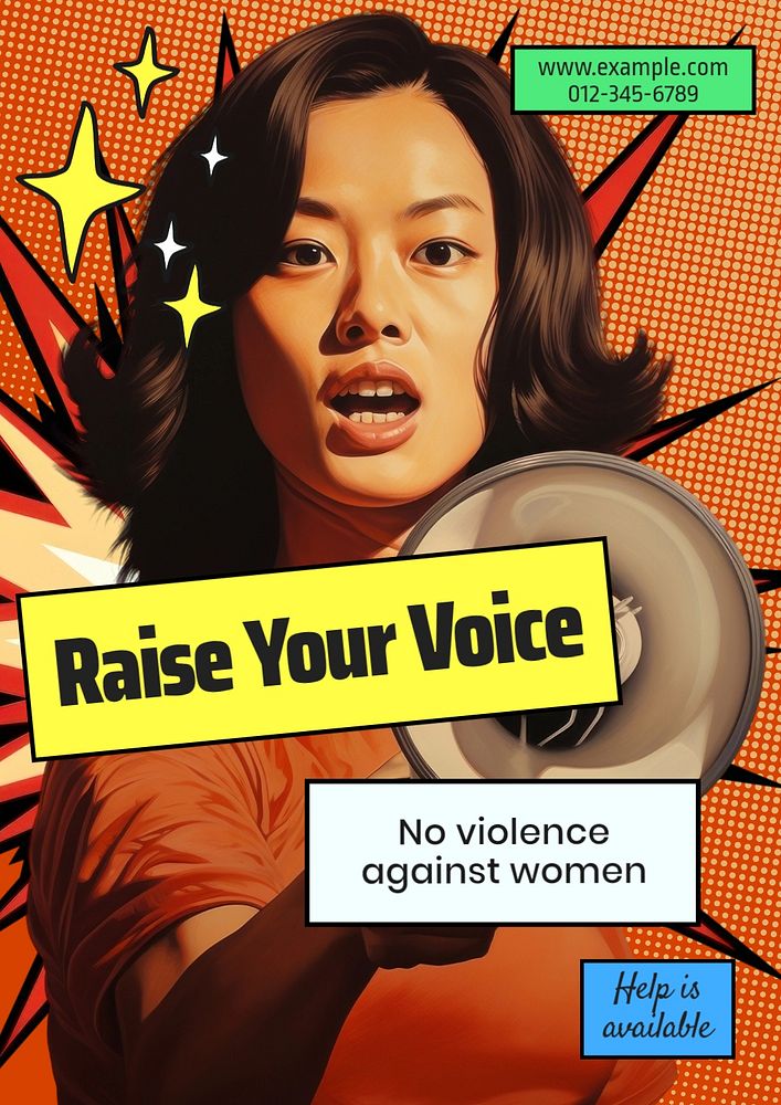 Raise your voice poster template | Premium Editable Template - rawpixel