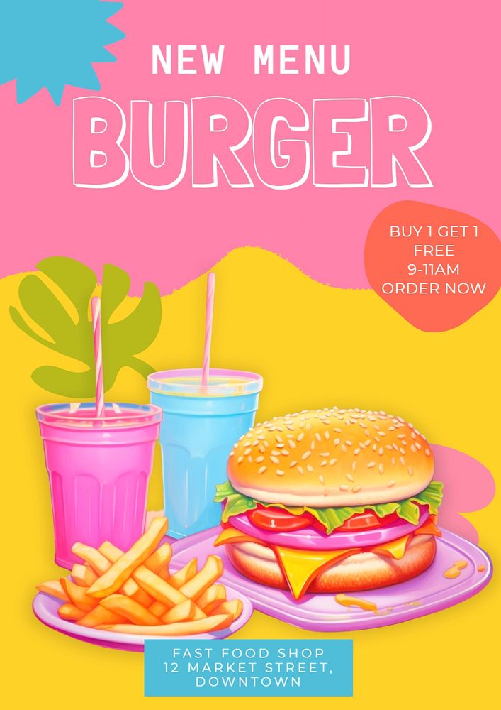 Lunch deal menu template | Premium Editable Template - rawpixel