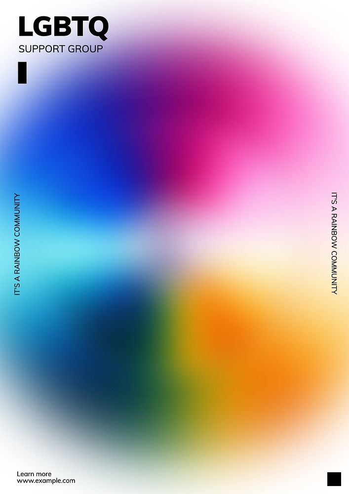 LGBTQ support group poster template | Premium Editable Template - rawpixel