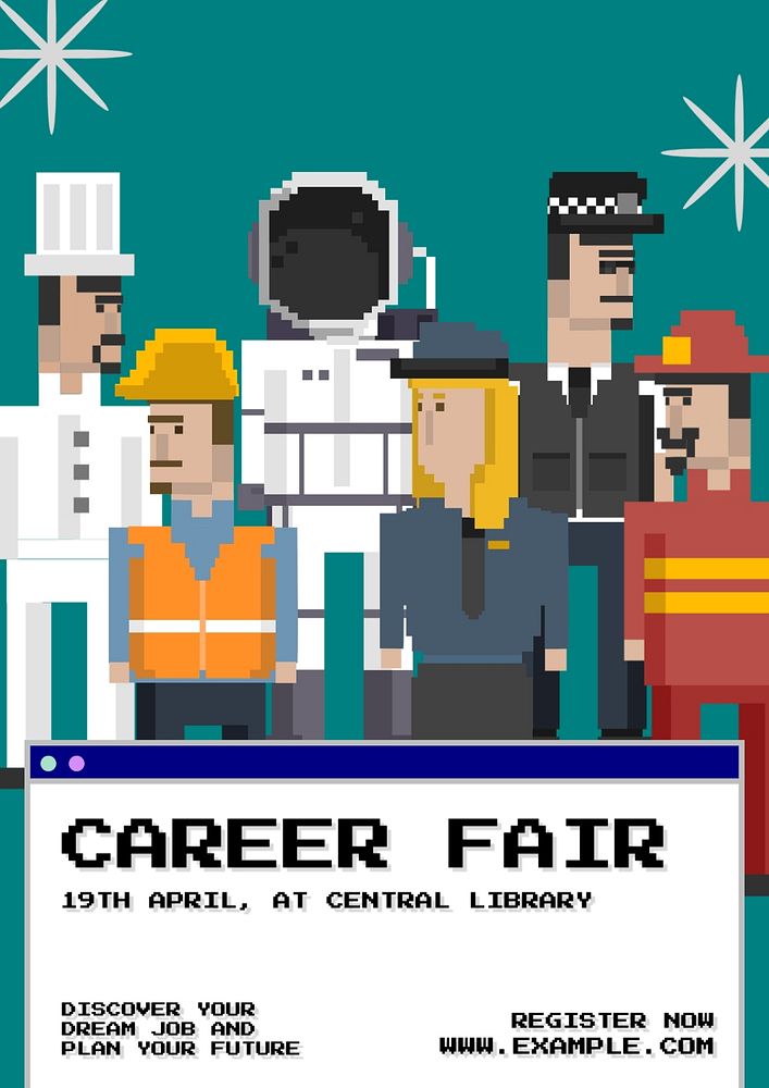 Career fair poster template | Premium Editable Template - rawpixel