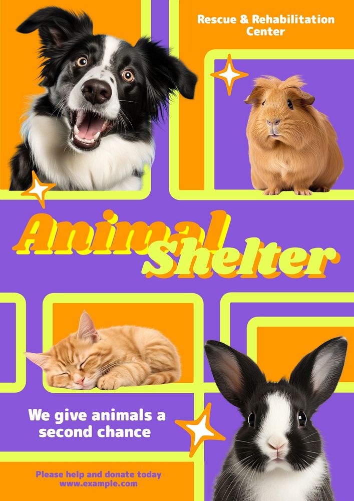Animal shelter poster template | Premium Editable Template - rawpixel