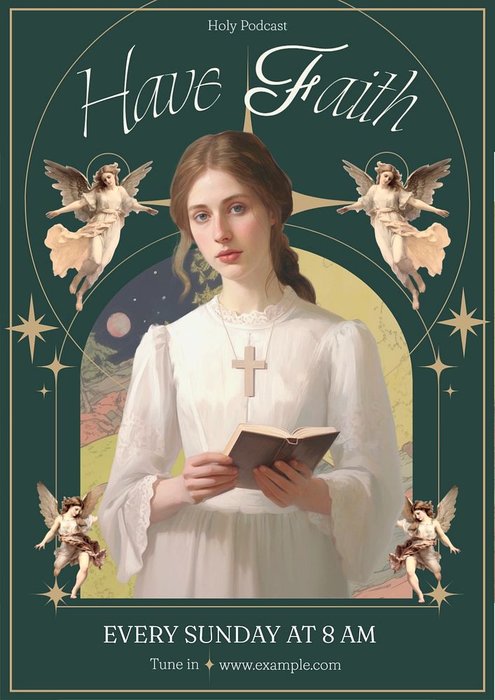 Have faith poster template | Premium Editable Template - rawpixel