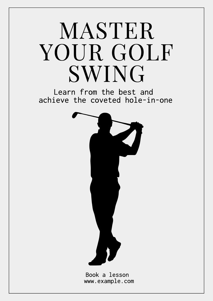 Golf poster template | Premium Editable Template - rawpixel