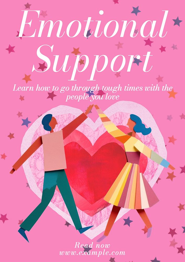 Emotional support poster template | Premium Editable Template - rawpixel