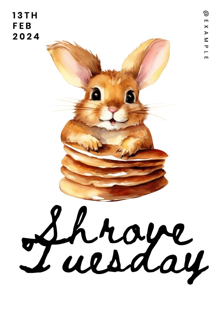 Holy Shrove Tuesday poster template | Premium Editable Template - rawpixel