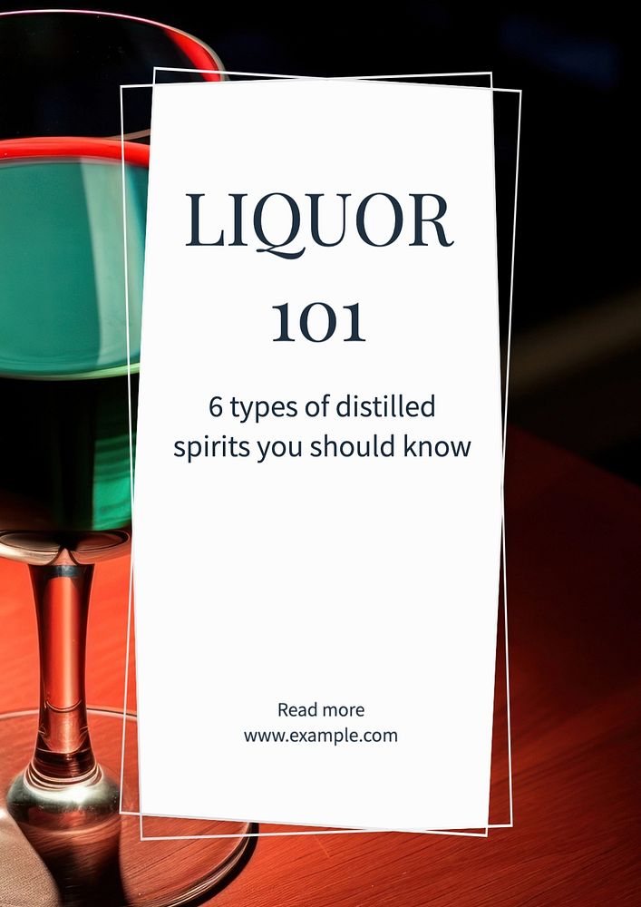 Liquor poster template | Premium Editable Template - rawpixel