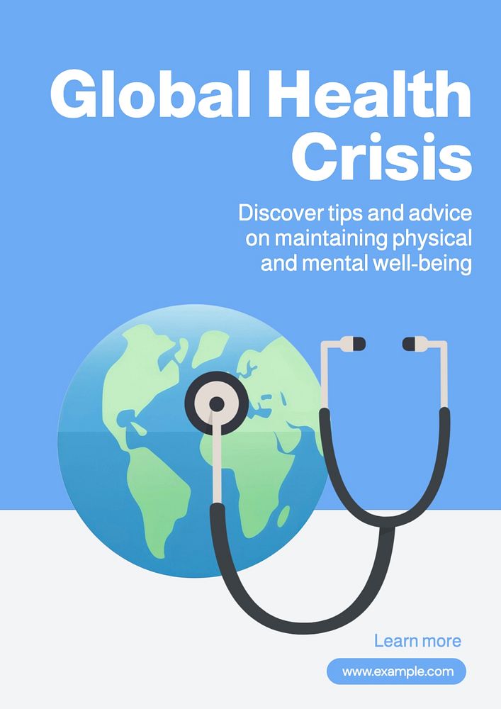 Global health crisis poster template | Premium Editable Template - rawpixel