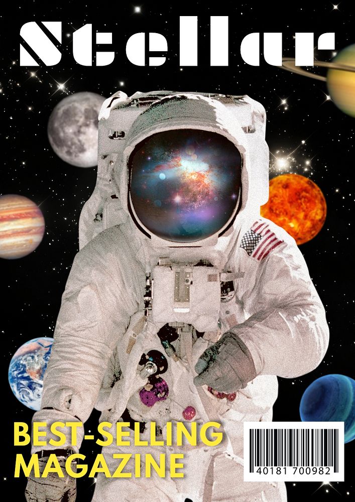 Stellar magazine cover template | Premium Editable Template - rawpixel