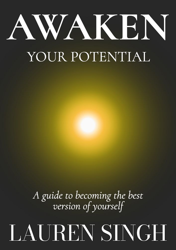 Self help book cover template | Premium Editable Template - rawpixel