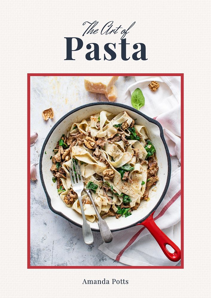 Pasta cook book cover template | Premium Editable Template - rawpixel