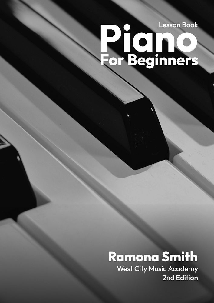 Music lesson book cover template | Premium Editable Template - rawpixel