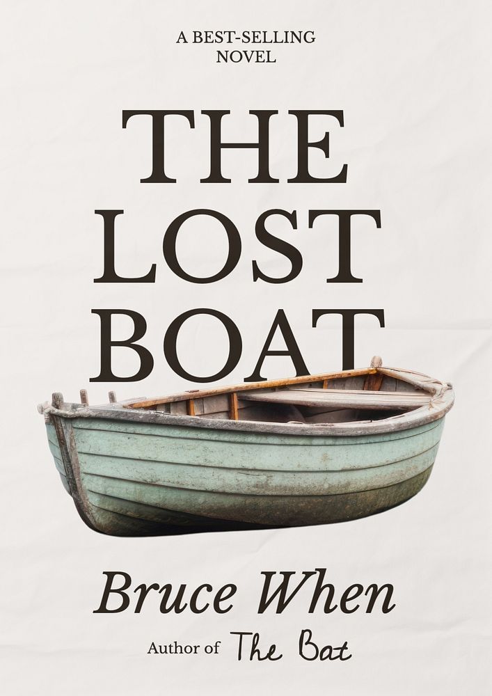 Lost boat book cover template | Premium Editable Template - rawpixel
