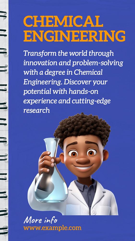 Chemical engineering Instagram story template | Premium Editable ...