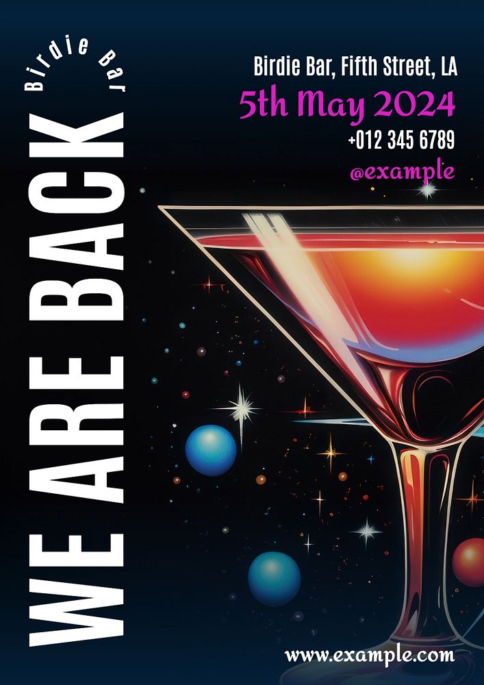 We are back poster template | Premium Editable Template - rawpixel