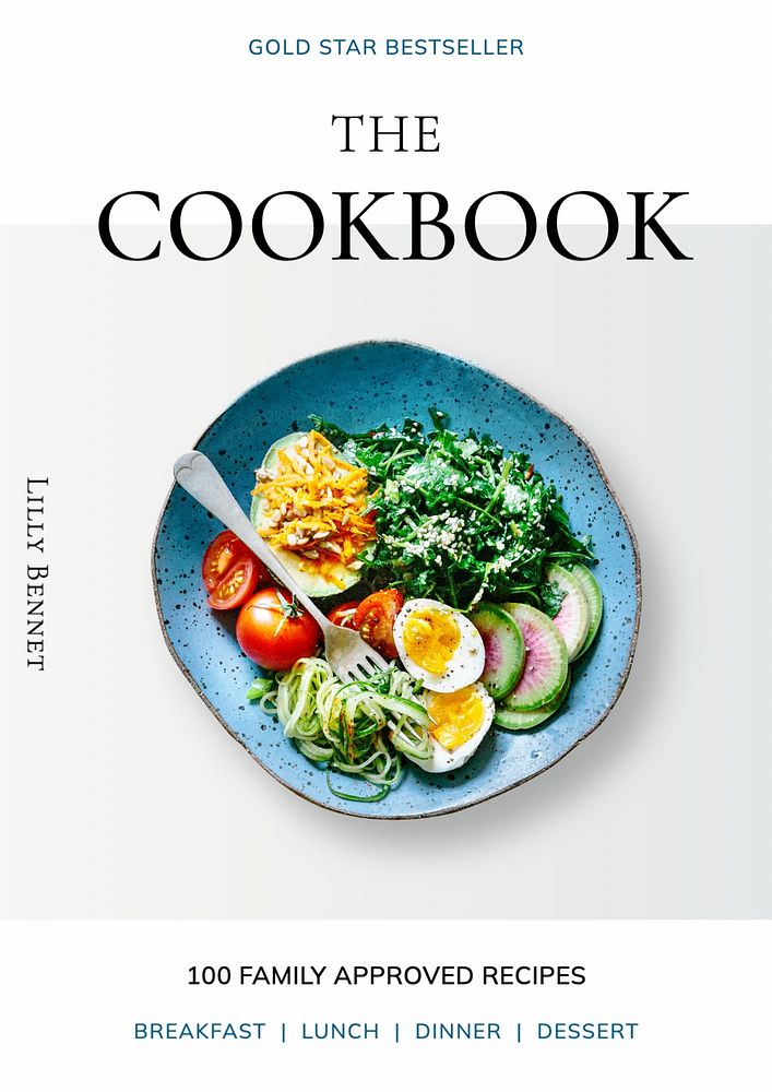 Cookbook cover template | Premium Editable Template - rawpixel