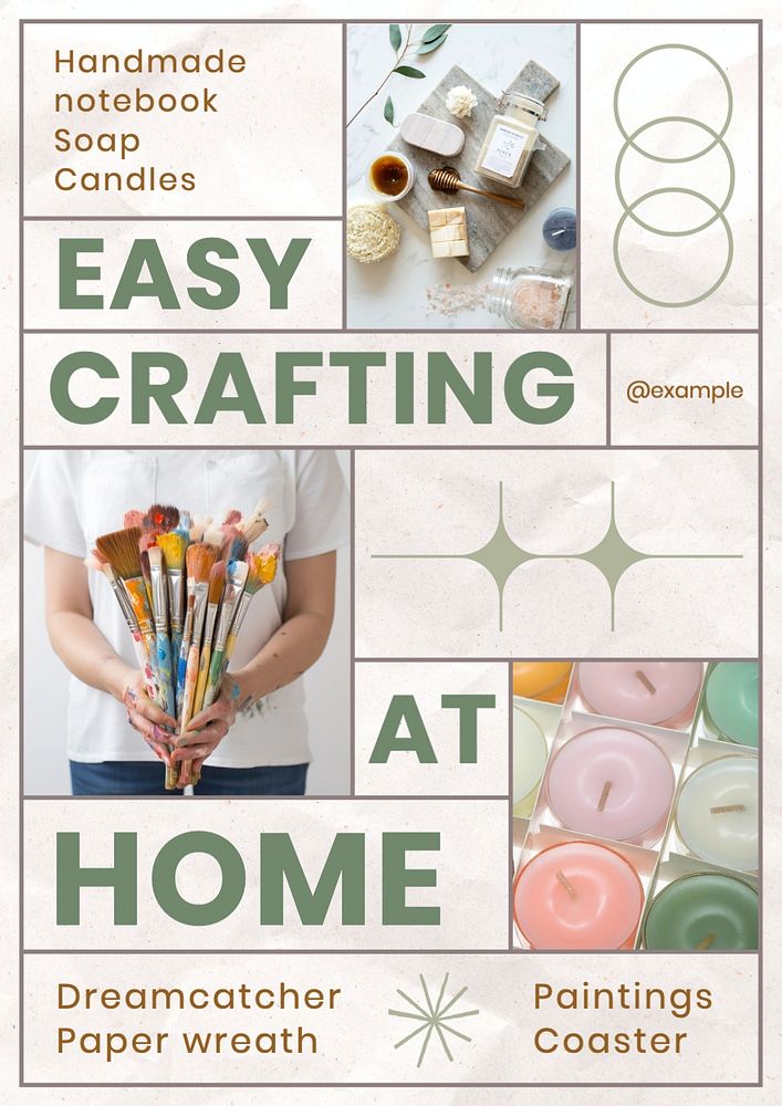 Easy DIY poster template | Premium Editable Template - rawpixel