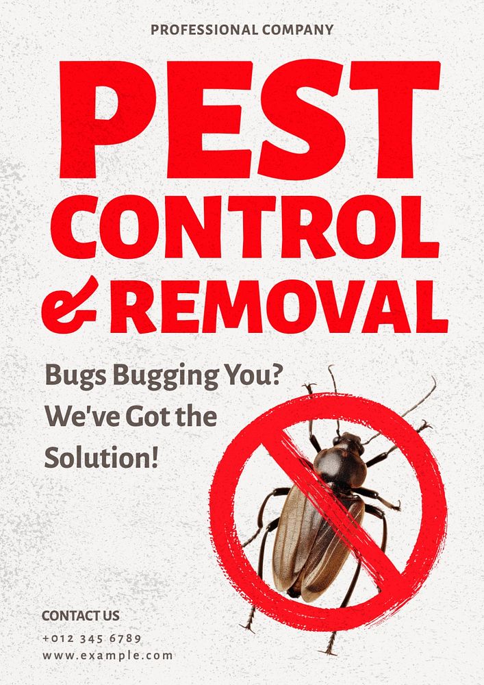 Pest control poster template | Premium Editable Template - rawpixel