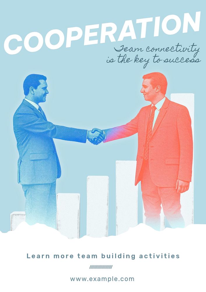 Cooperation poster template | Premium Editable Template - rawpixel