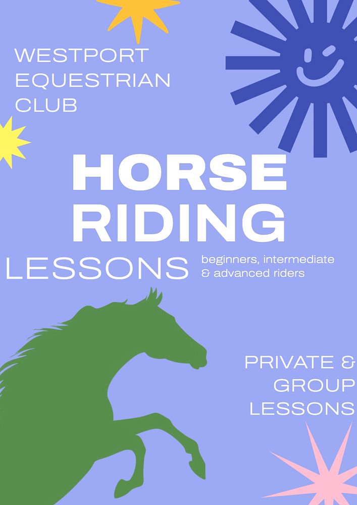 Horse riding poster template | Premium Editable Template - rawpixel