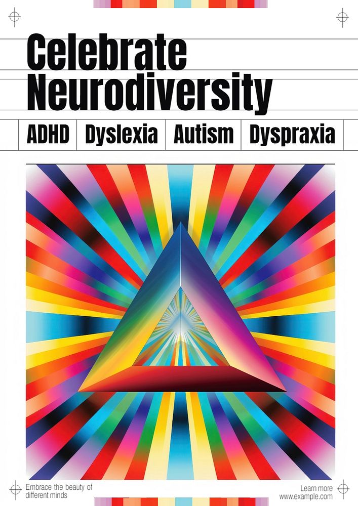 Celebrate neurodiversity poster template | Free Editable Template ...