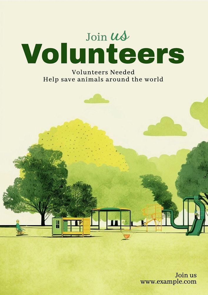 Volunteers needed poster template | Premium Editable Template - rawpixel