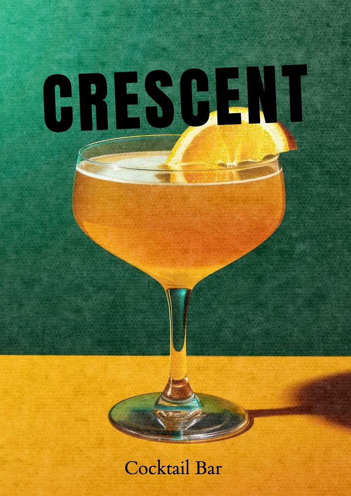 Cocktail bar poster template | Premium Editable Template - rawpixel