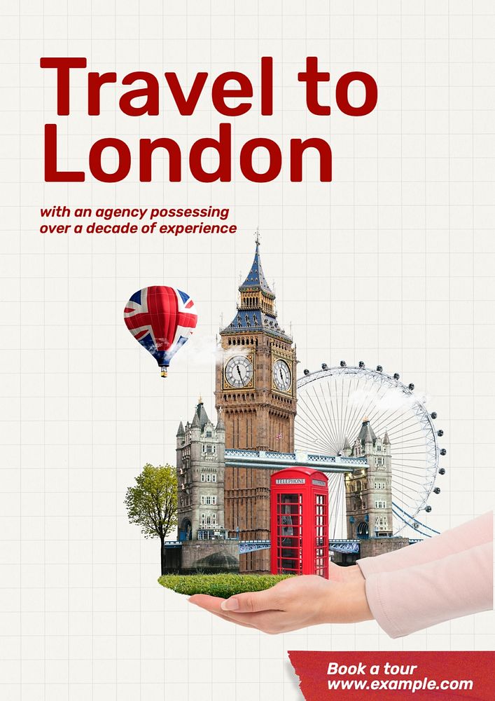 Travel to london poster template | Premium Editable Template - rawpixel