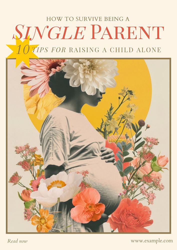 Single parent tips poster template | Premium Editable Template - rawpixel
