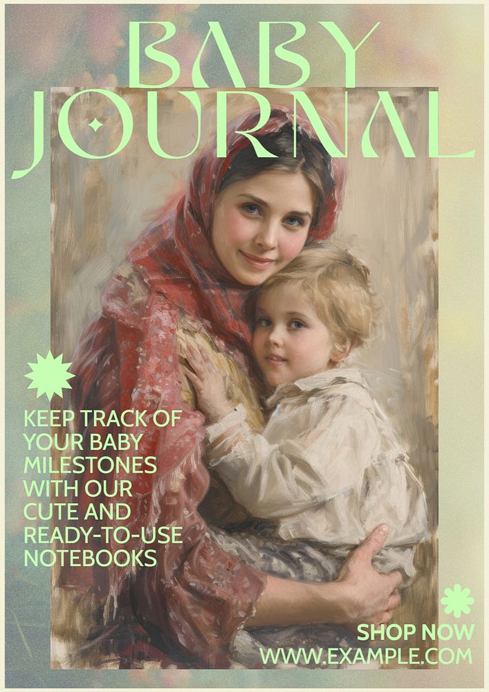 Baby journal poster template | Premium Editable Template - rawpixel