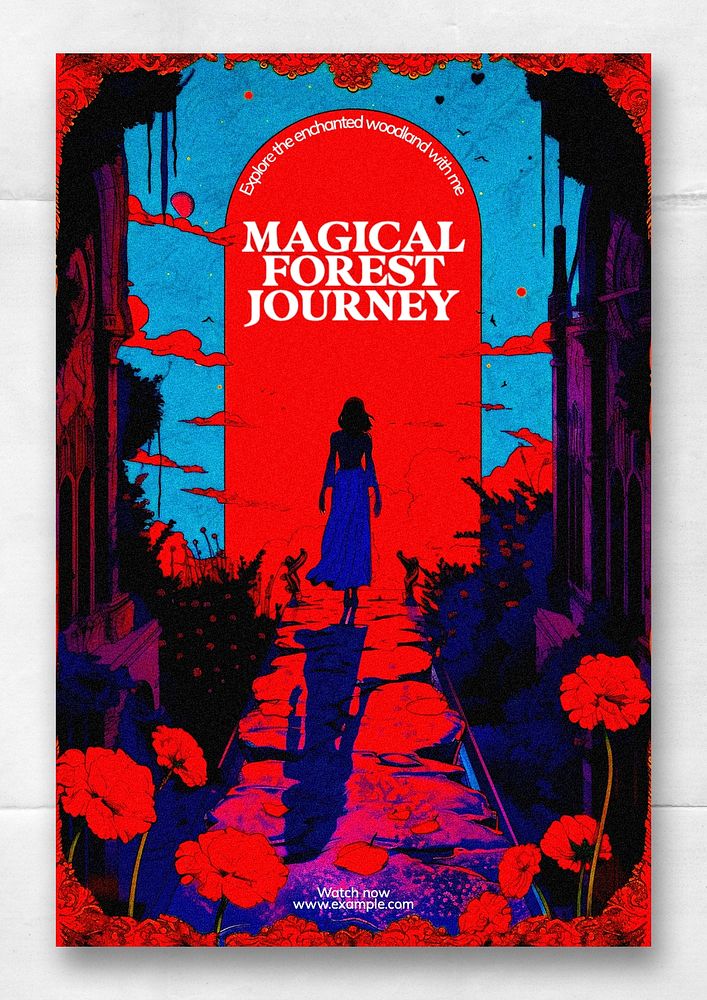 Magical forest poster template | Premium Editable Template - rawpixel