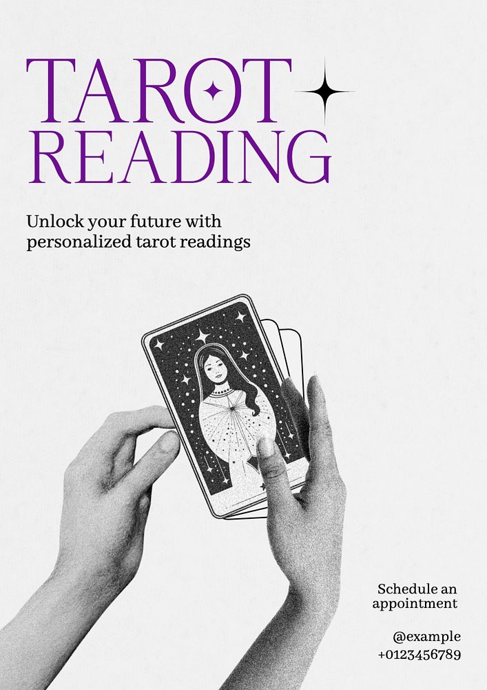 Heroscope taro reading poster template | Premium Editable Template ...