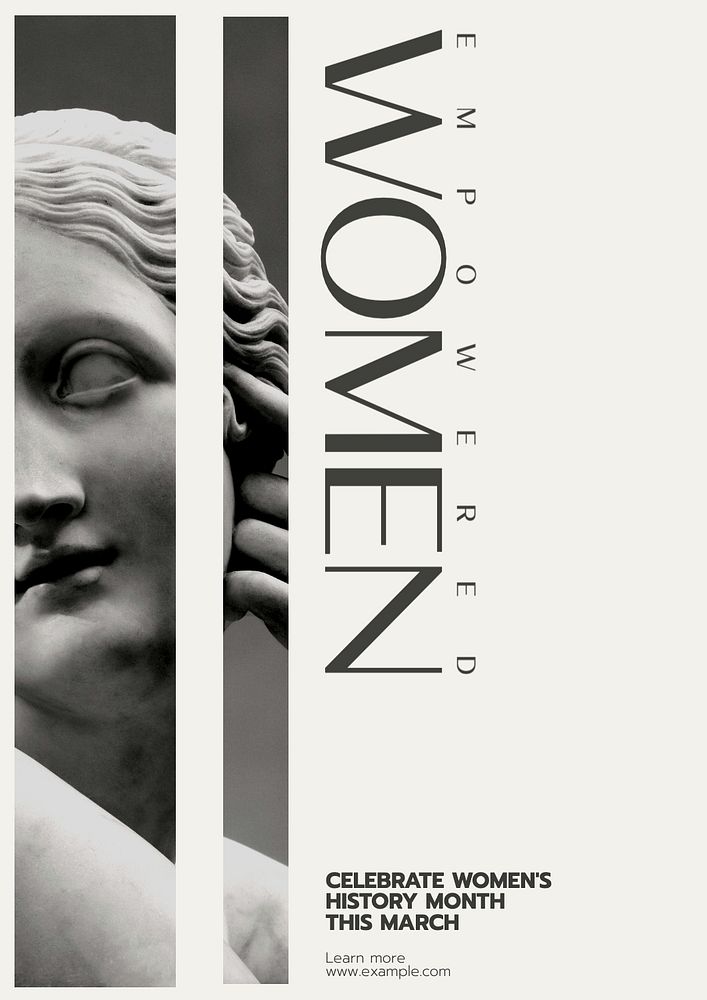 Women's history month poster template | Premium Editable Template ...