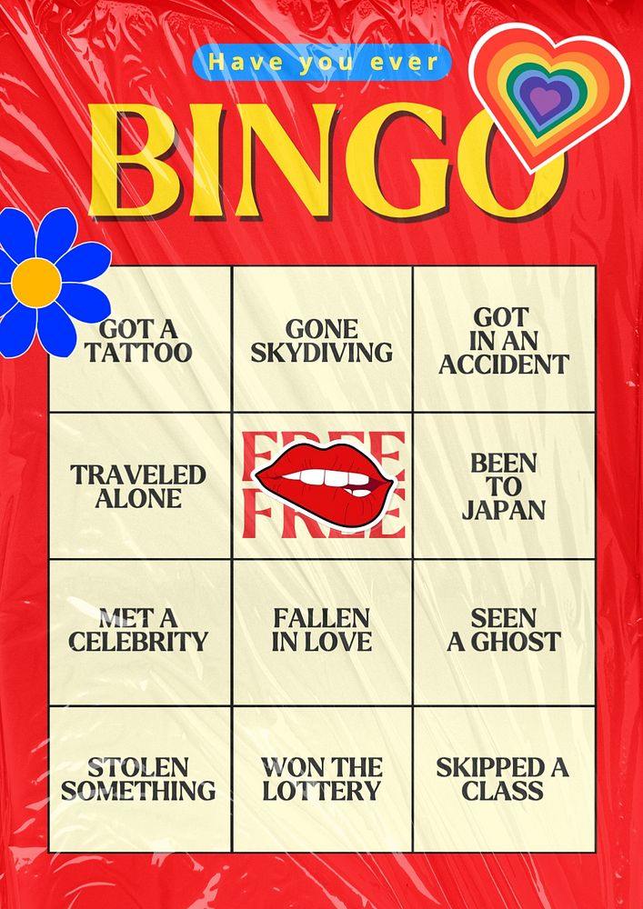 Bingo challenge poster template | Premium Editable Template - rawpixel