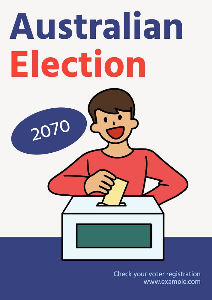 Australian election poster template | Premium Editable Template - rawpixel