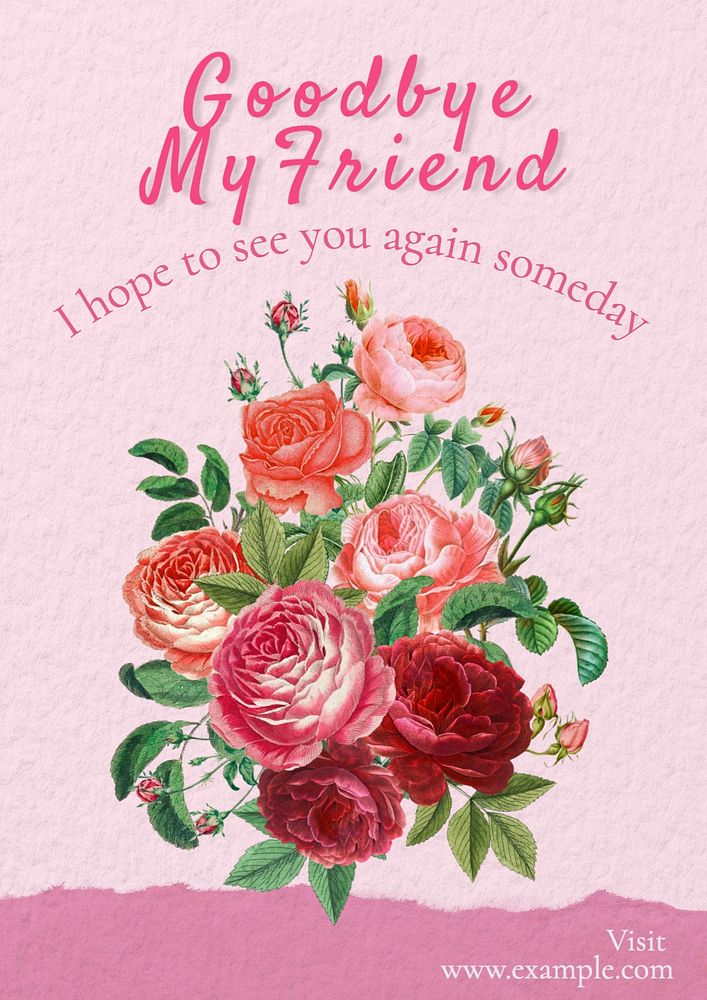 Farewell poster template | Premium Editable Template - rawpixel