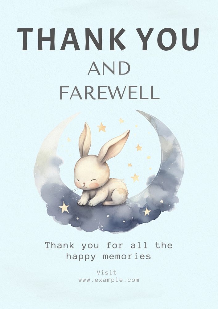 Farewell poster template | Premium Editable Template - rawpixel