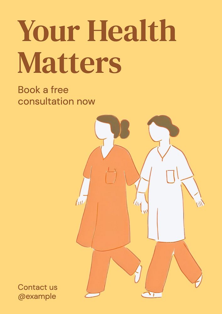Your health matters poster template | Premium Editable Template - rawpixel