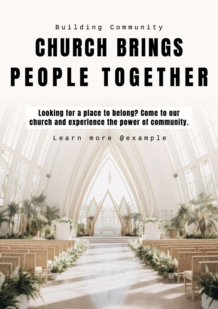 Churches poster template | Premium Editable Template - rawpixel