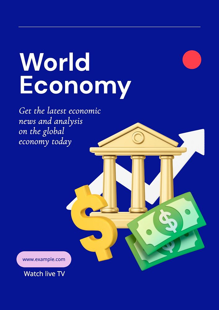 World economy poster template | Premium Editable Template - rawpixel