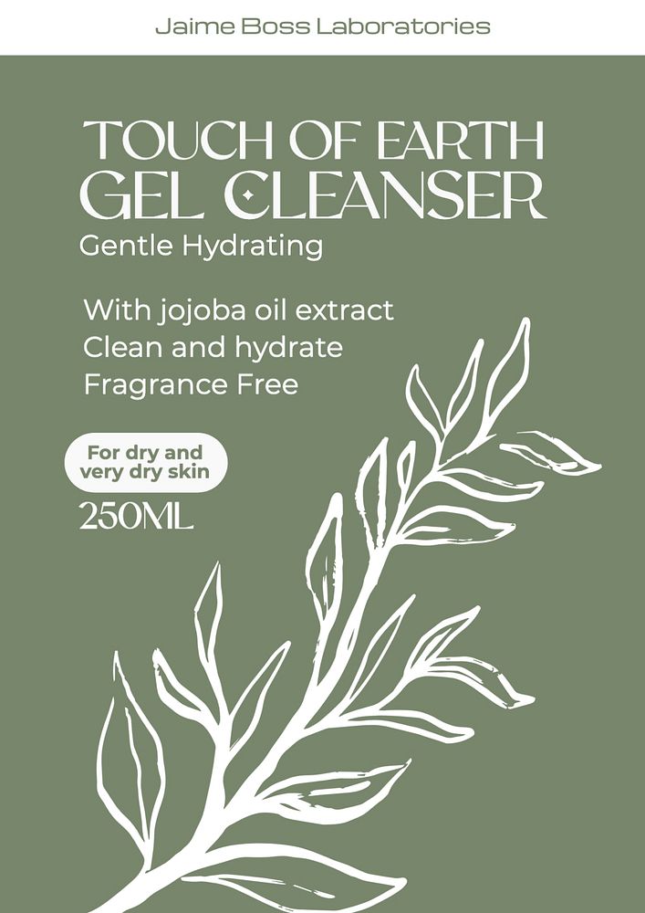 Cleanser label template, editable design | Premium Editable Template ...
