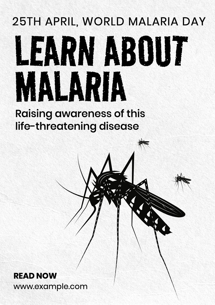 Malaria poster template | Premium Editable Template - rawpixel