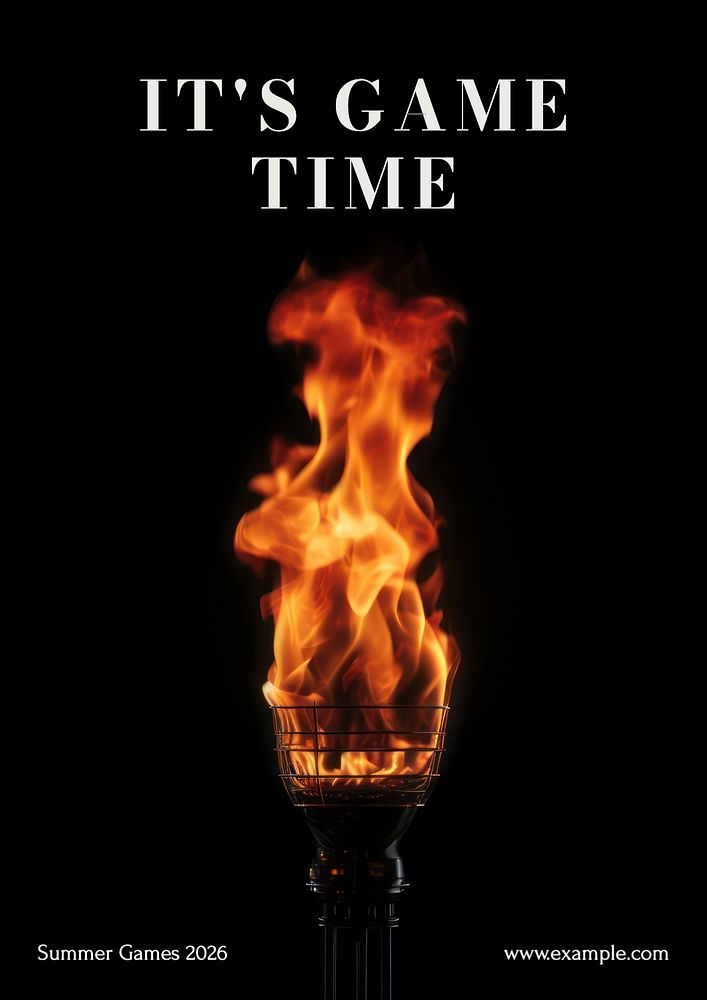 Summer games poster template | Premium Editable Template - rawpixel