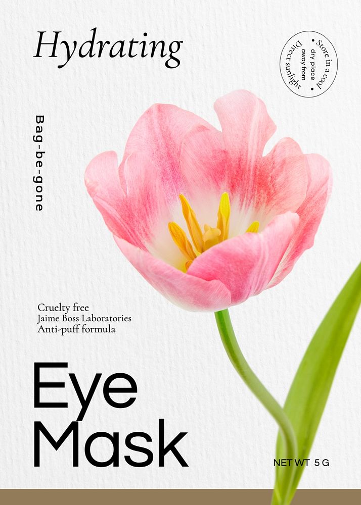 Eye mask label template, editable | Premium Editable Template - rawpixel